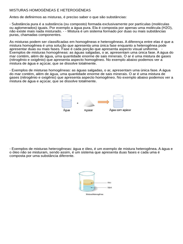 MISTURAS HOMOGÊNEAS E HETEROGÊNEAS - Docx - 20231124 - 215823 - 0000 ...