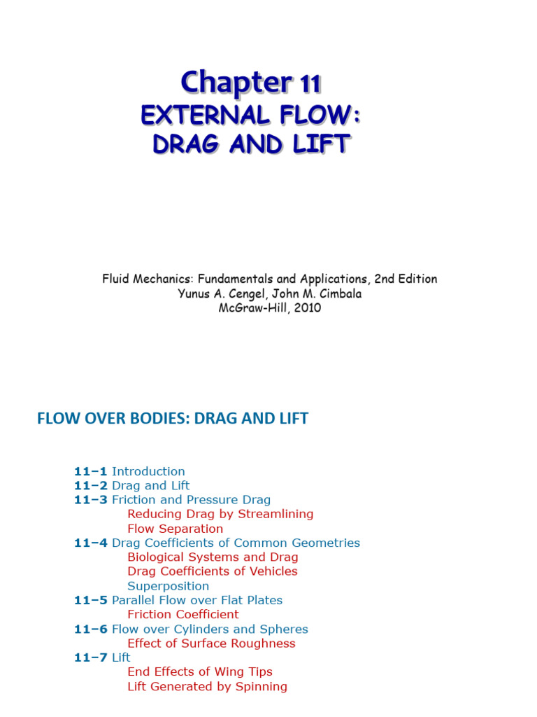 Chapter-11 | PDF | Drag (Physics) | Lift (Force)