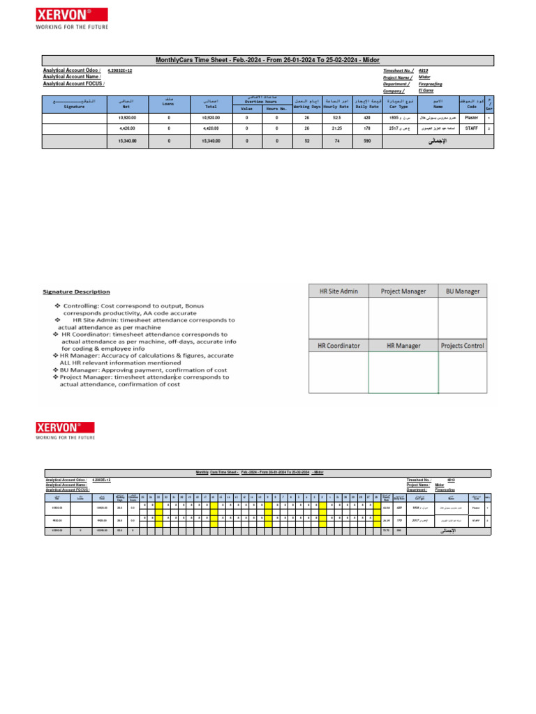 2024 02 M CA GNA Timesheet 4819 4090020033 Midor | PDF