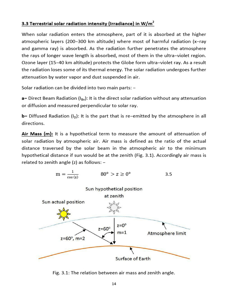 Solar Radiation Analysis Guide | PDF | Atmosphere Of Earth | Physical ...