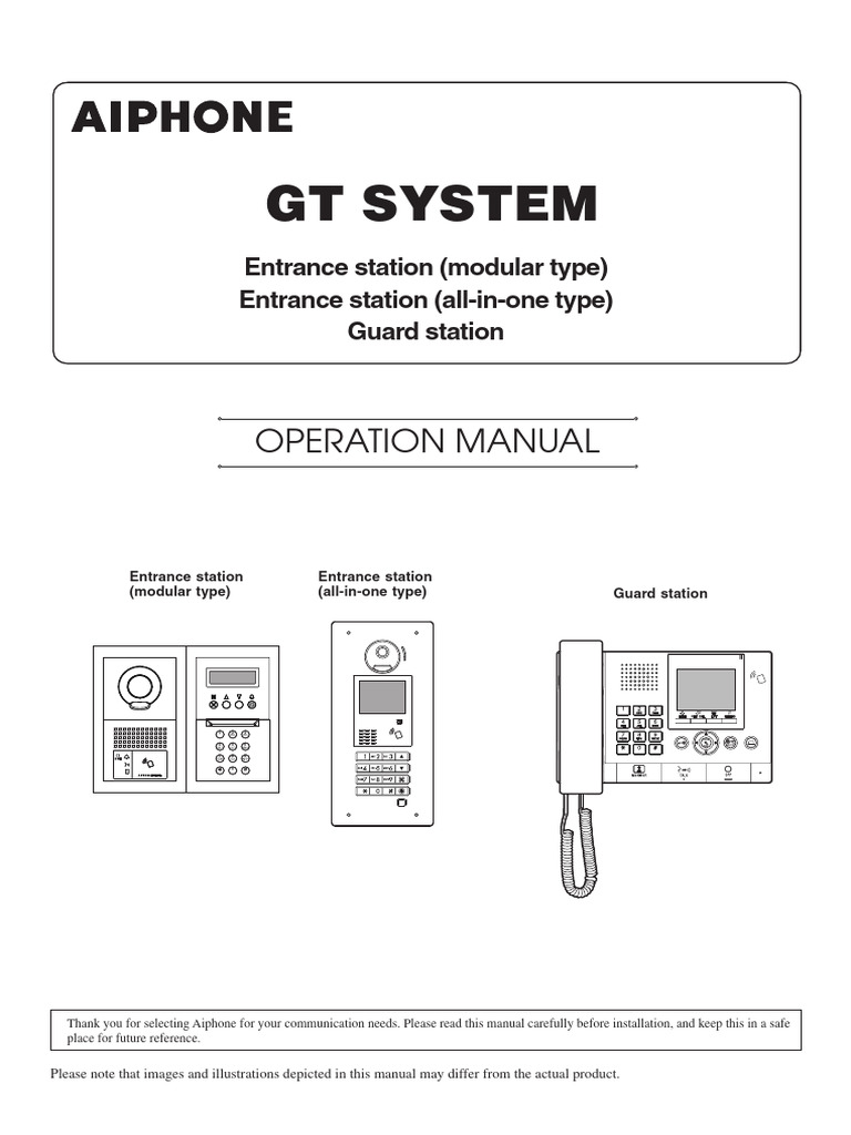 GT System Operation Manual | PDF
