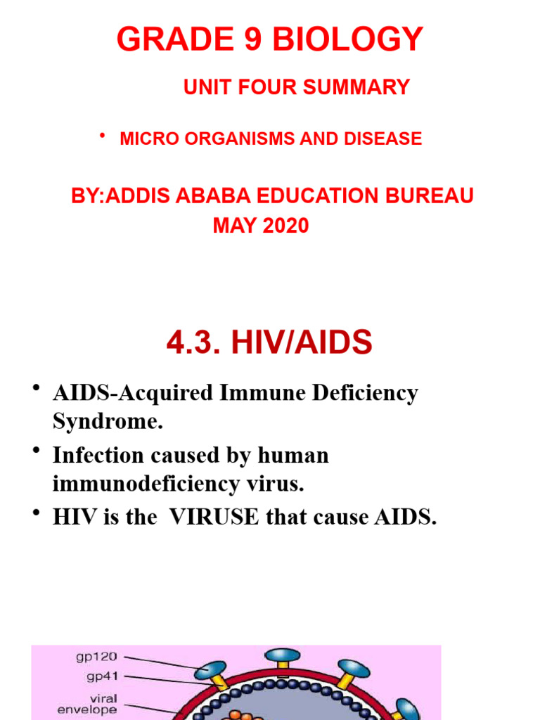 Biology Grade 9 Unit 4 Summary | PDF