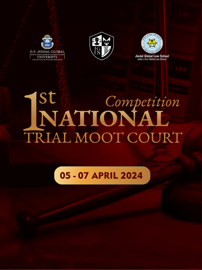Brochure, Timeline & Rulebook - 1st National Trial Moot Court ...