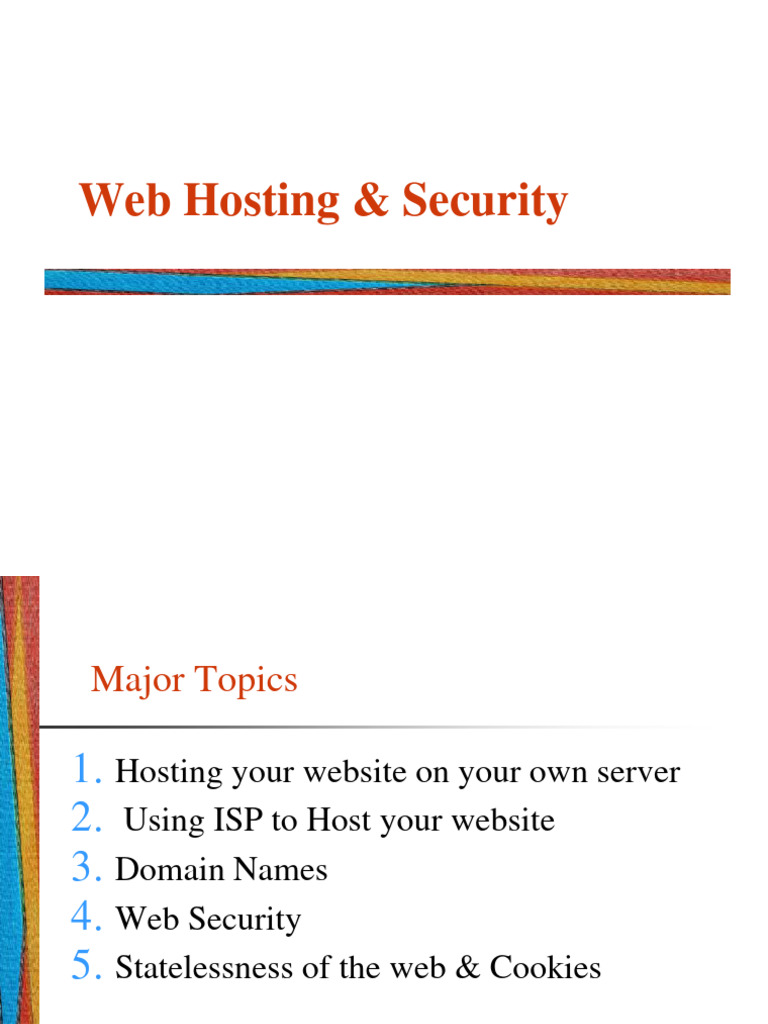 Web Hosting Security | PDF | Http Cookie | World Wide Web