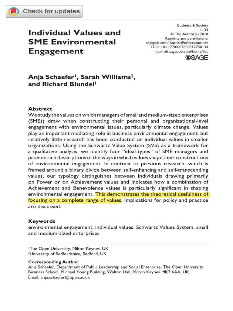 SME Env. Engagement | PDF