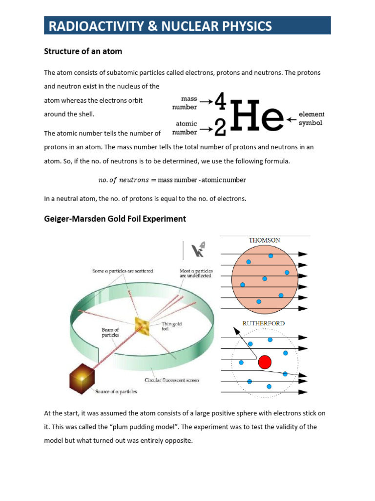 Radioactivity Notes | PDF