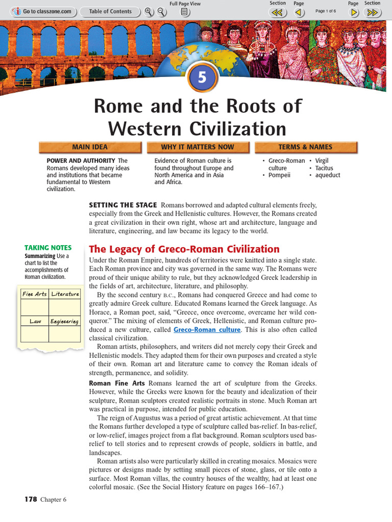 Rome and Western Civilization | Download Free PDF | Roman Empire | Epic ...