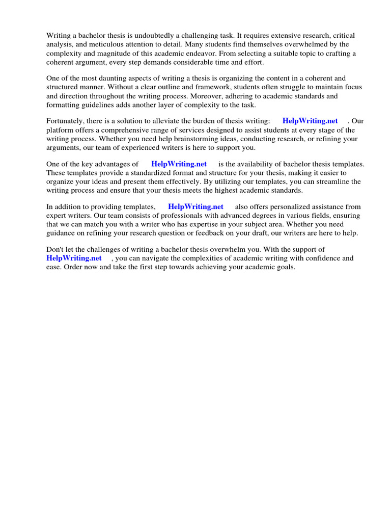 Bachelor Thesis Templates | PDF | Mathematics