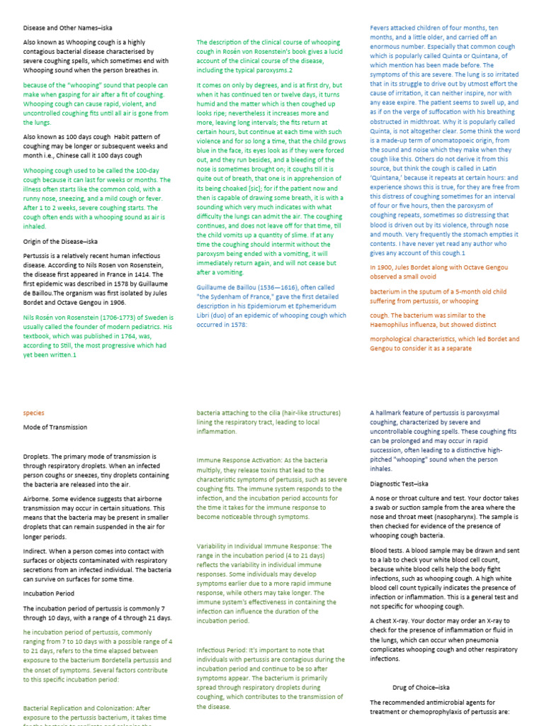 P script | PDF | Cough | Infection