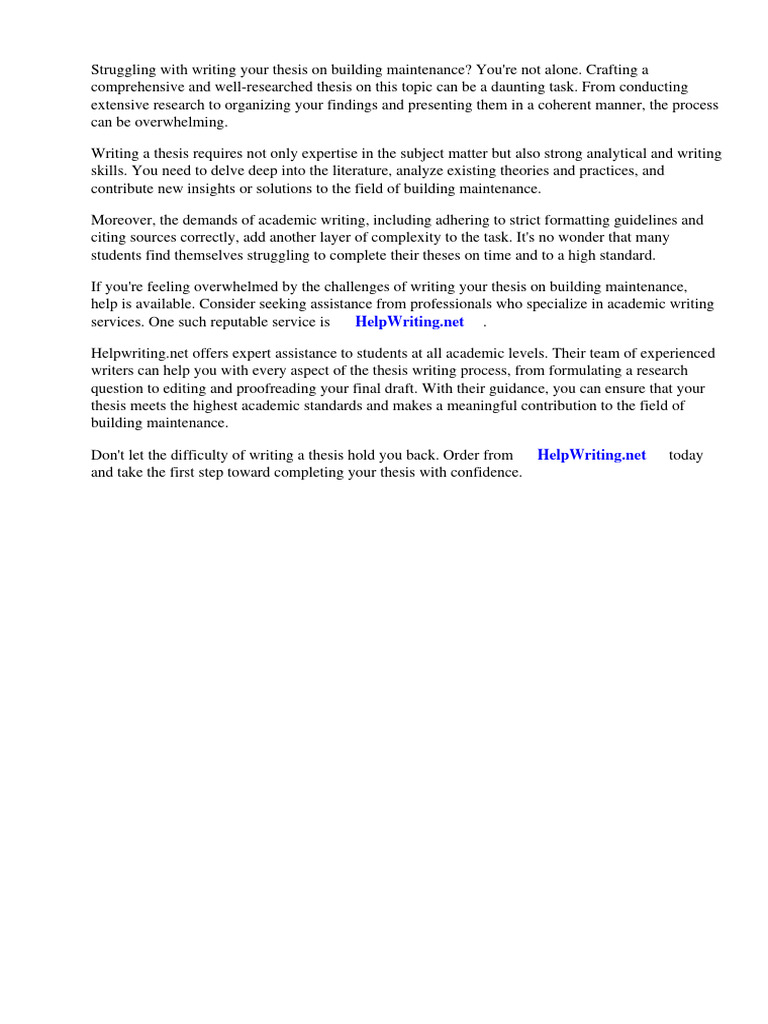 Thesis Building Maintenance | PDF | Building Information Modeling