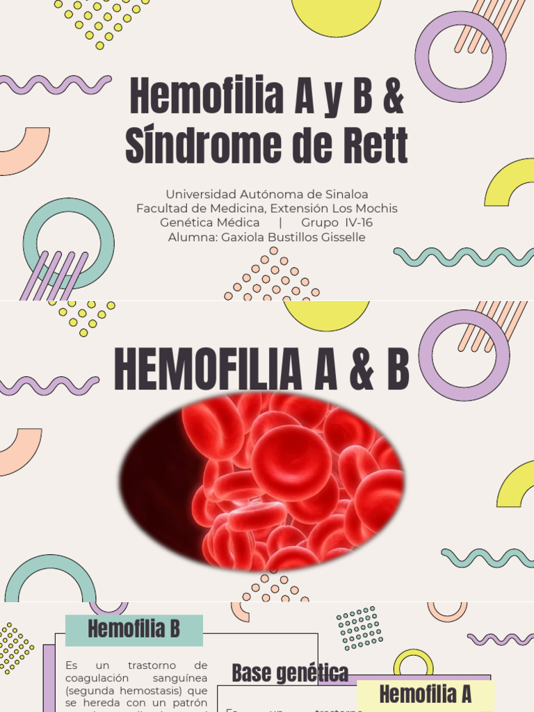 Hemofilias y Síndrome de Rett | PDF | Coagulación | Hemofilia