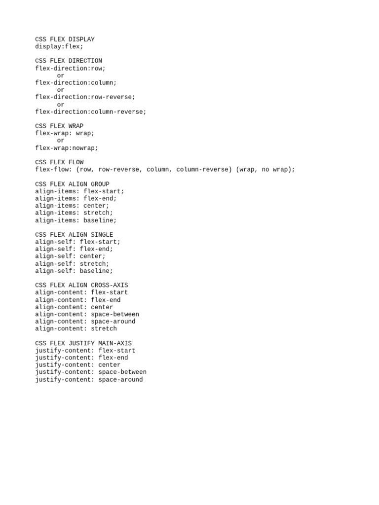 Css Flex Pdf 