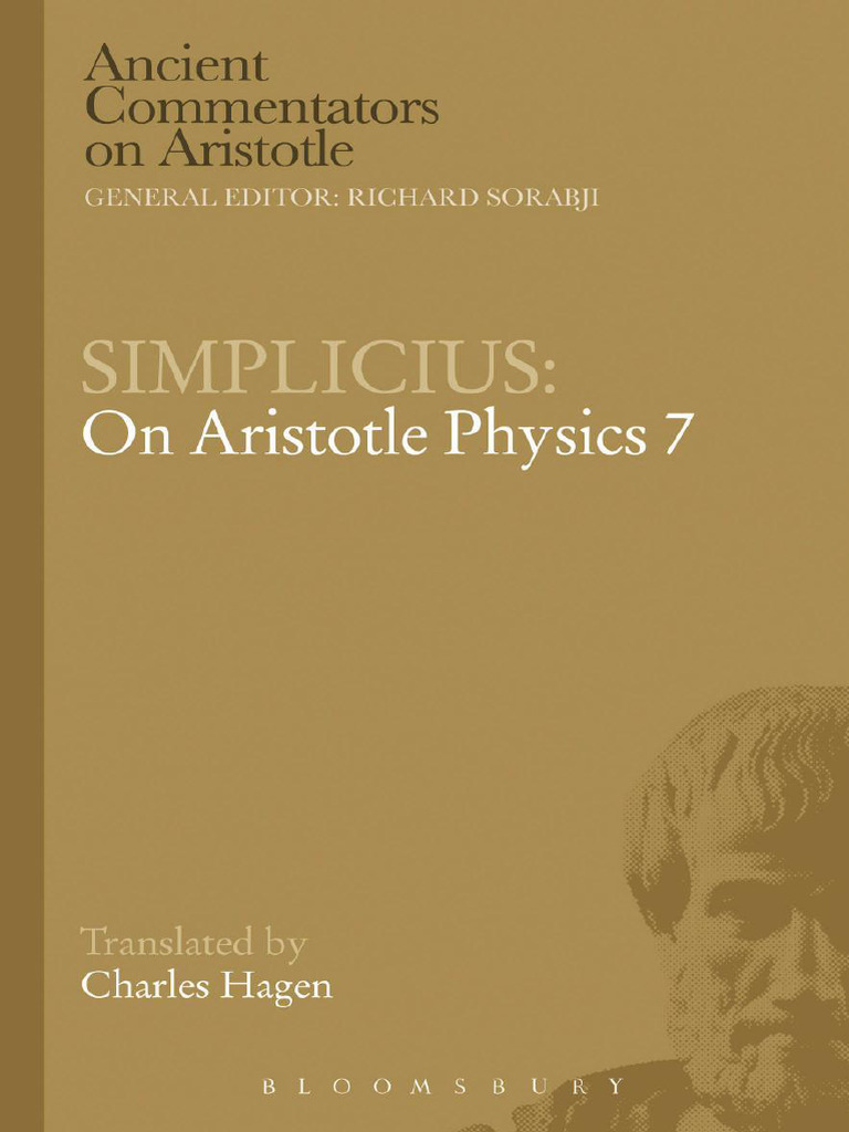LIVRO - Simplício - On Aristotle Physics 7 | PDF | Infinity | Aristotle