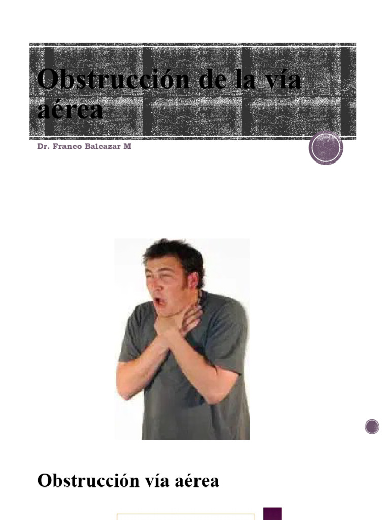 Obstrucción de la vía aérea | PDF