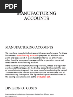 Manufacturing Accounts Notes and Questions | PDF | Expense | Inventory