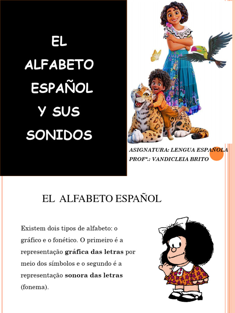 El Alfabeto y Sus Sonidos | PDF | Espanhol (idioma) | Linguística
