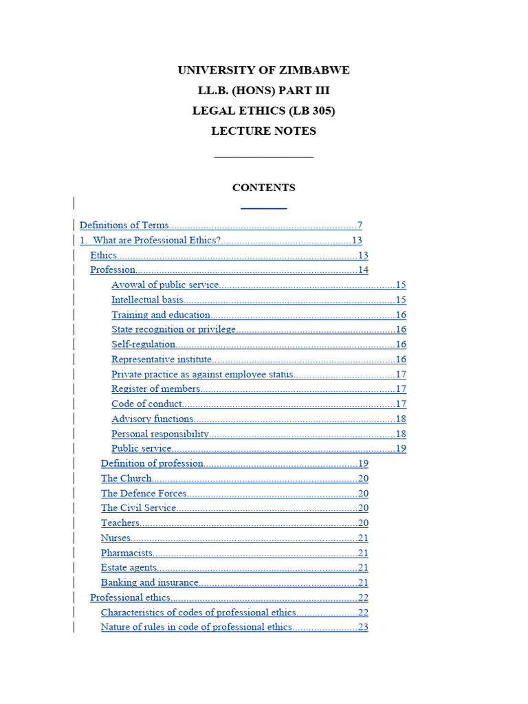 Legal Ethics Notes - 2019 - 1 | PDF | Profession | Lawyer