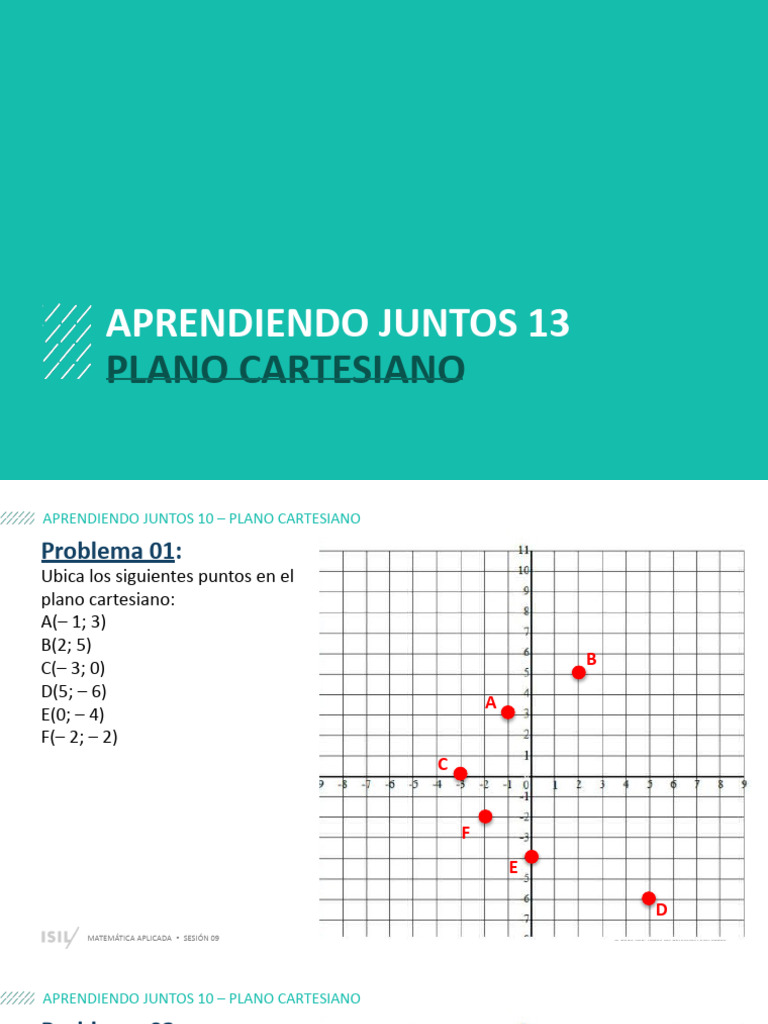 Semana 06 - Plano Cartesiano - Problemas Resueltos | PDF | Sistema de ...