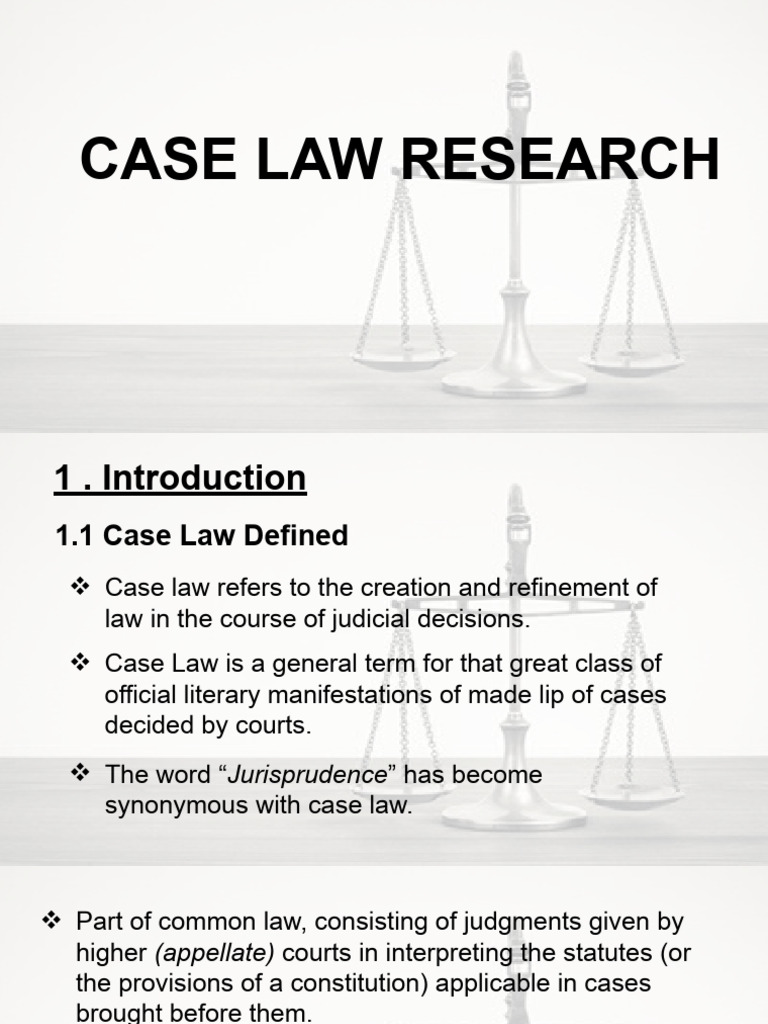 Presentation 1 | PDF | Precedent | Case Law