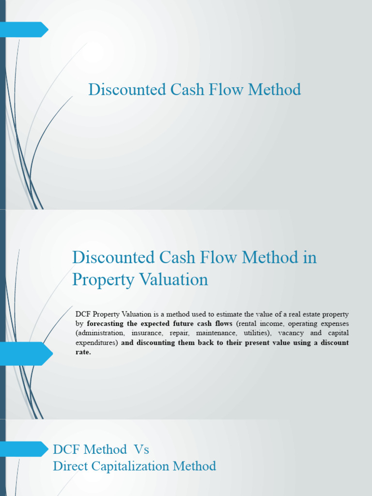 Discounted Cash Flow Method in Property Valuation | PDF
