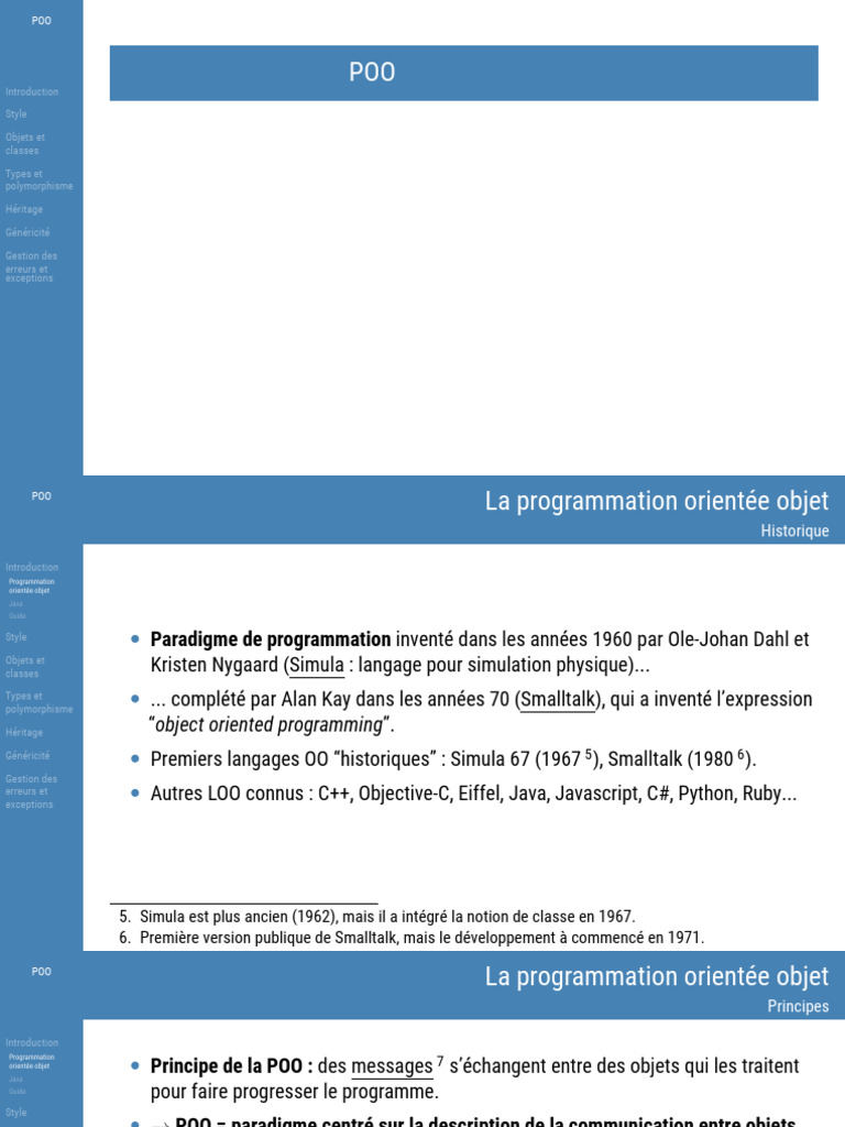 POO-2023-2024-cours 3IL | PDF