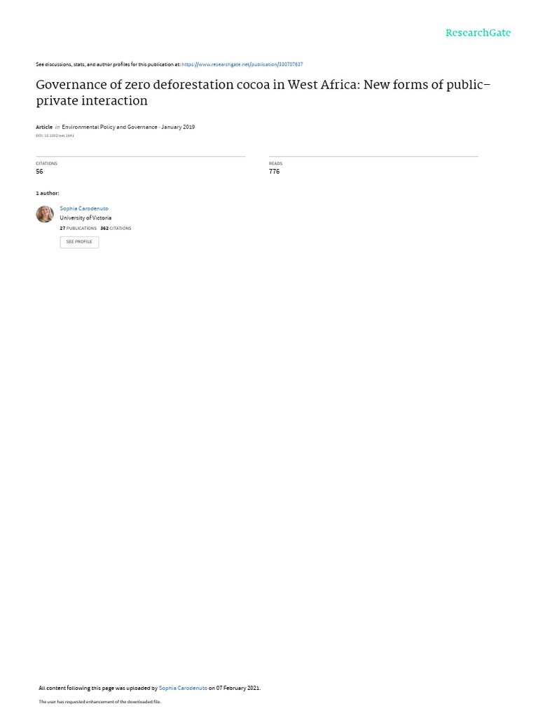 2019 Carodenuto Zero Deforestation Cocoa | PDF