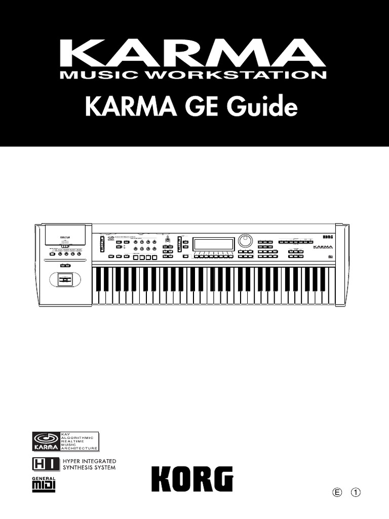 Korg KARMA GEG | PDF | Rhythm | Synthesizer