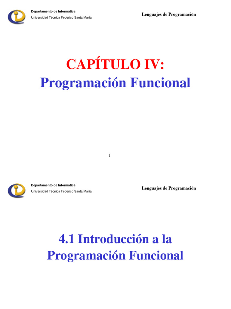 IV - Programacion Funcional | PDF