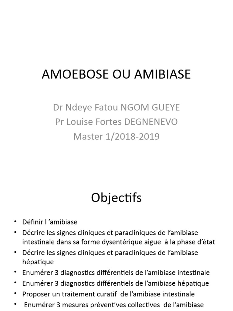 Amibiase_NFNG | PDF