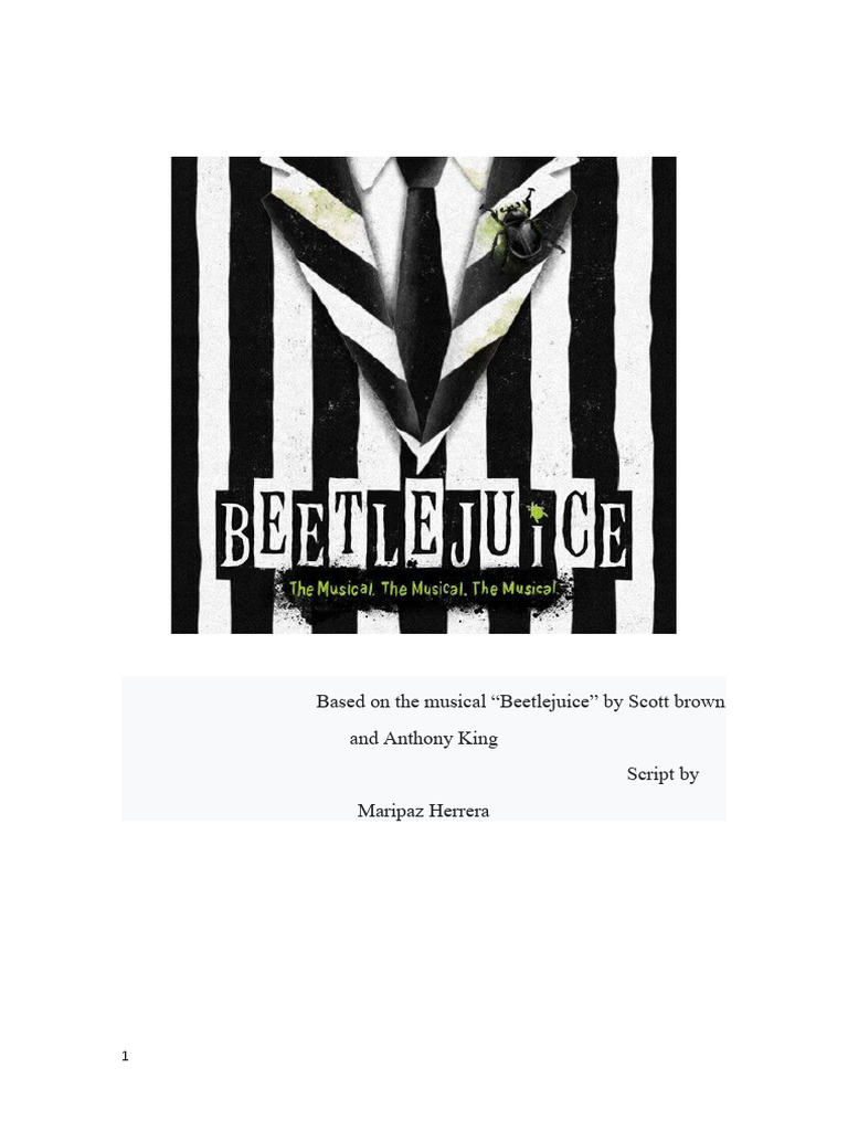 Beetlejuice Script 6th Good SM | PDF