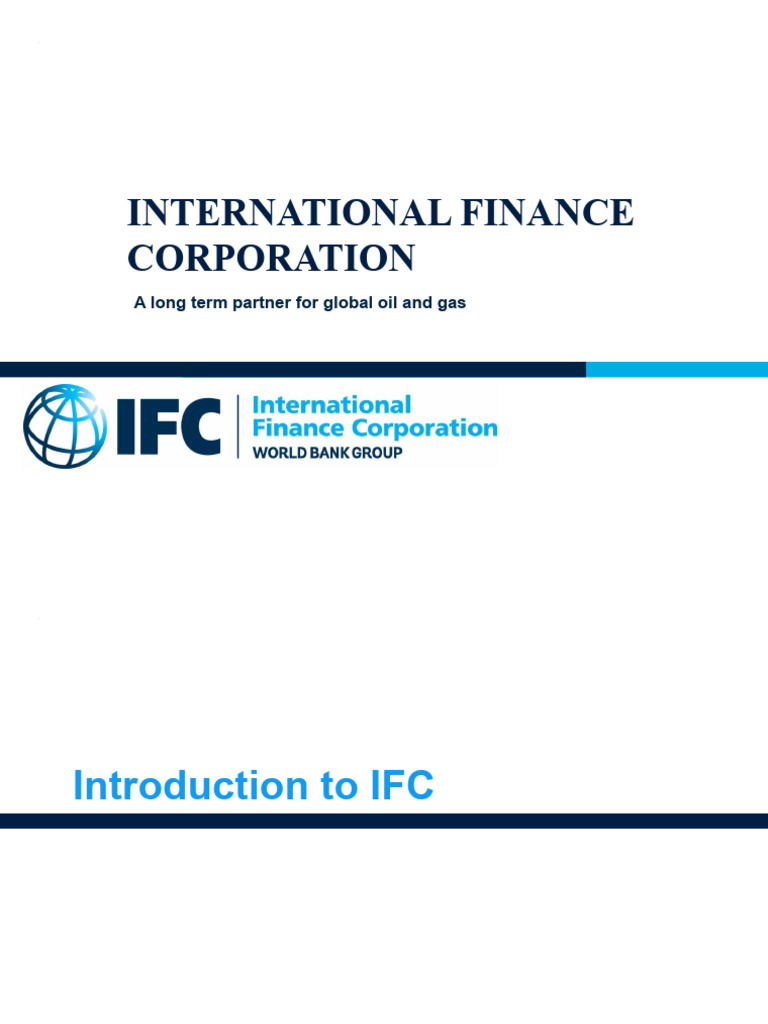 IFC OilGasPresentation Jan2015 | PDF | International Finance ...