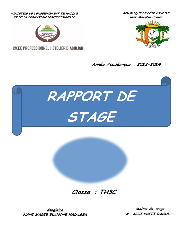 Page de Garde Cocody Hadassa | PDF