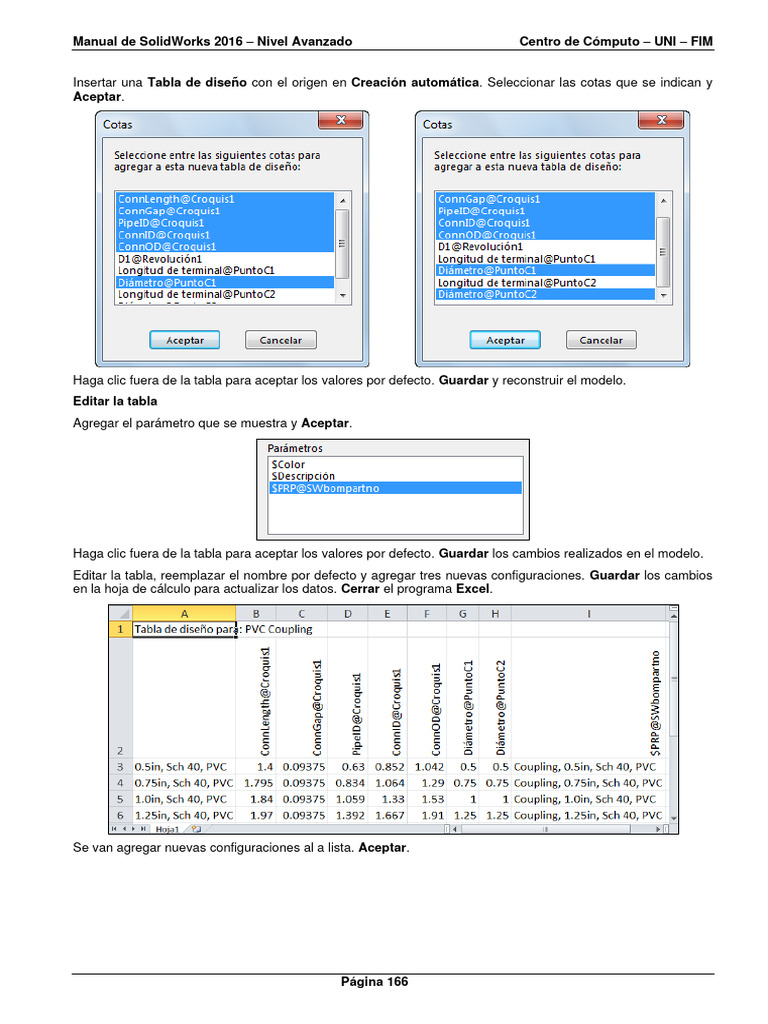 Manual SolidWorks Avanzado 2016 166 | PDF