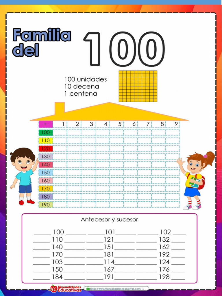 1 Familia de Numeros Familia Del 100 | PDF
