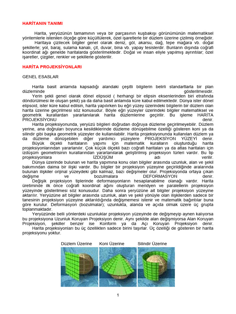 Harita Bilgisi Ve OGM | PDF