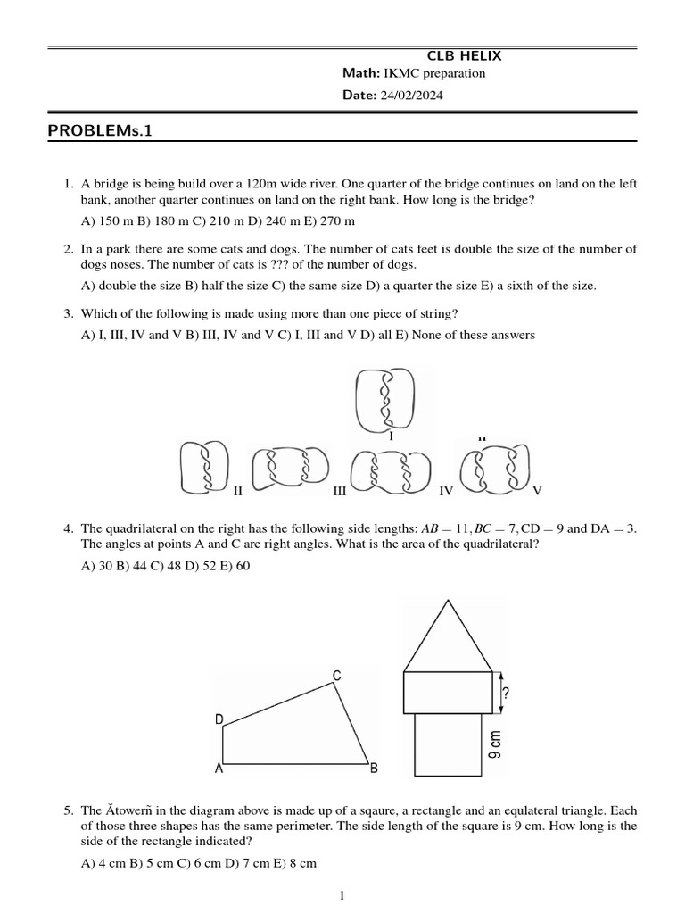 IKMC | PDF | Elementary Mathematics | Elementary Geometry