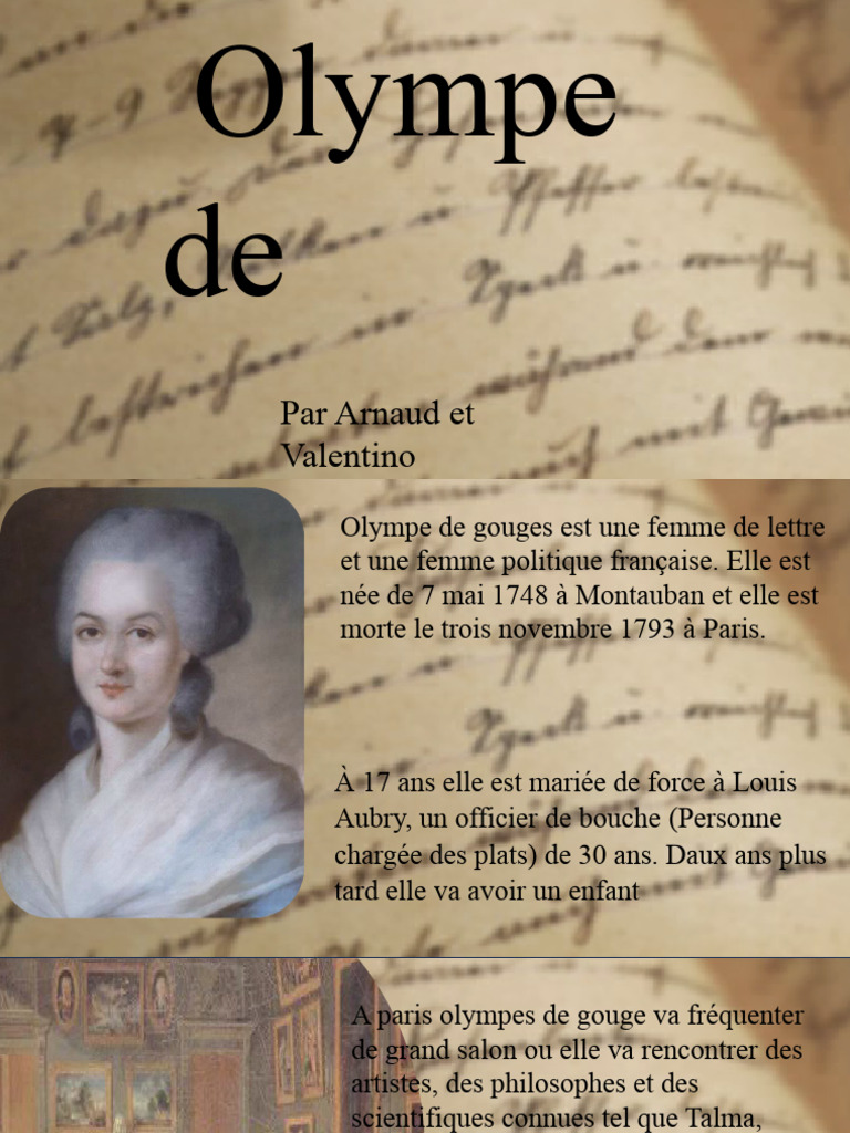 Olympe de Gouge | PDF