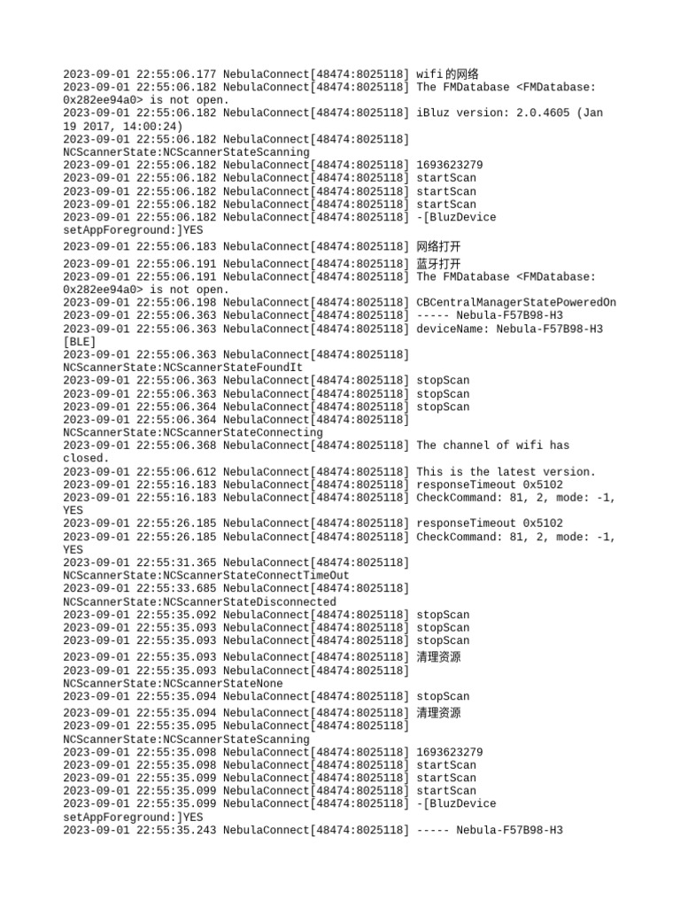 Log 2023 09 01 22 55 04 | PDF | Computer Networking | Data Transmission