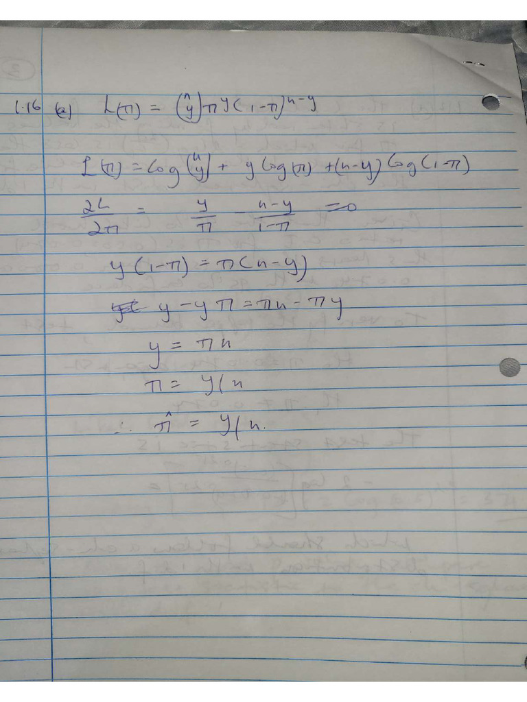 MLE of Proportion of Binomial Distribution | PDF
