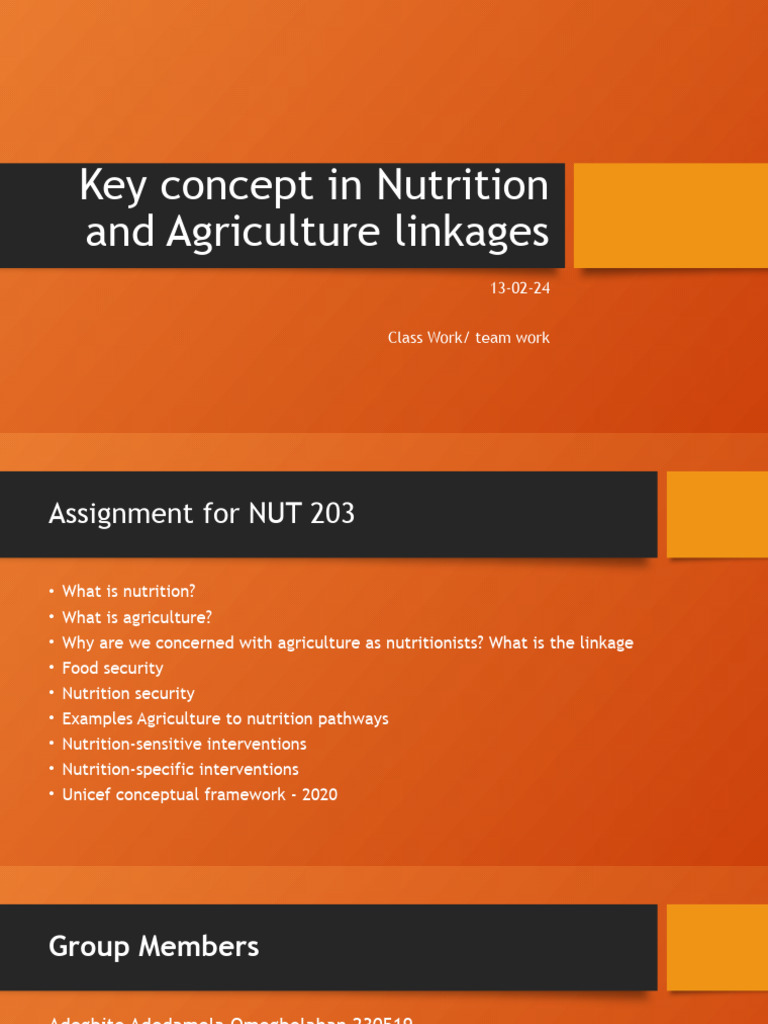 Assignment NUT 203 (Group Imperium) | PDF | Malnutrition | Food Security