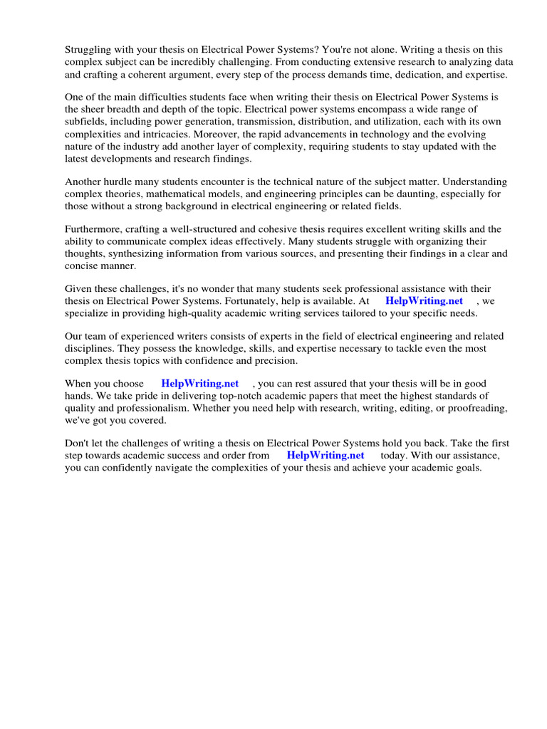 Thesis Electrical Power System Pdf Electric Power Transmission