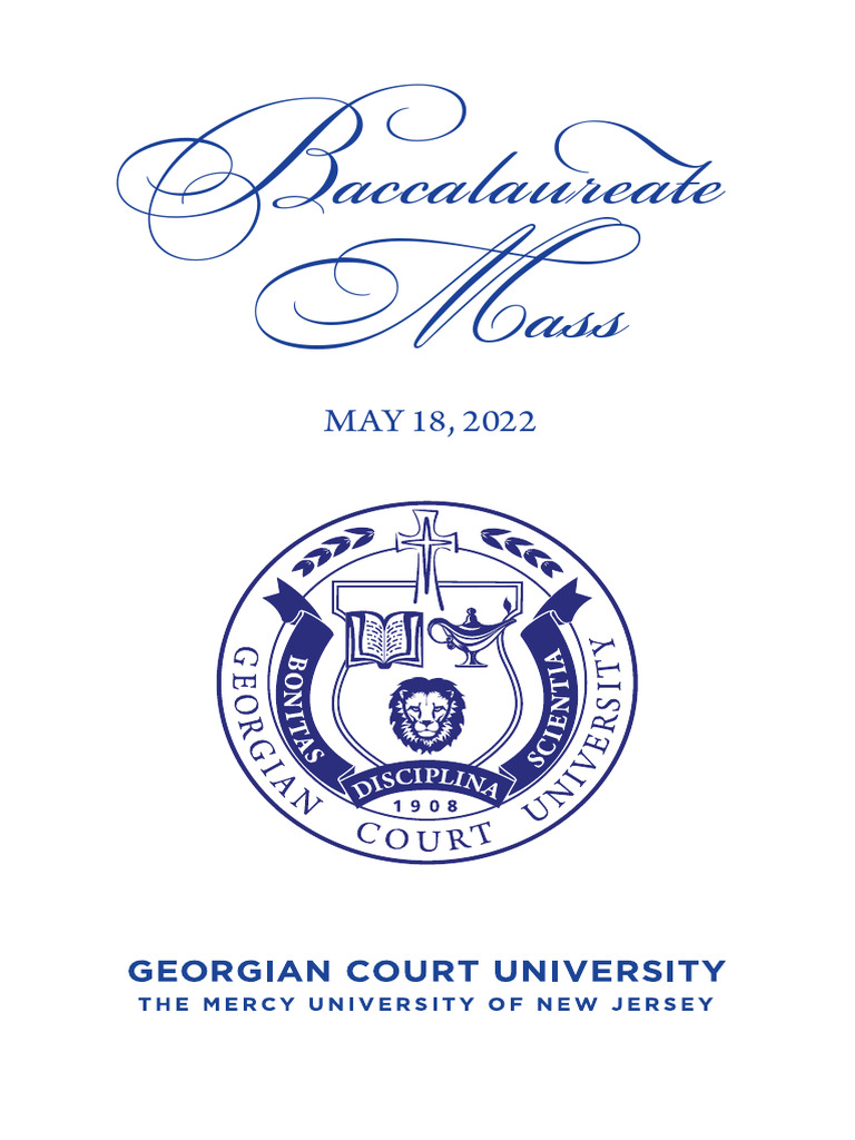 Baccalaureate Mass Program 2022 | PDF | Mass (Liturgy) | Eucharist
