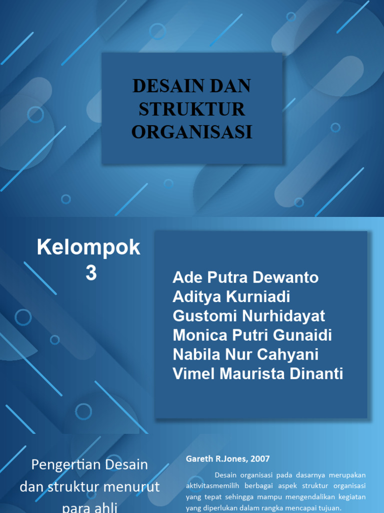 Desain dan Struktur Organisasi Efektif | PDF