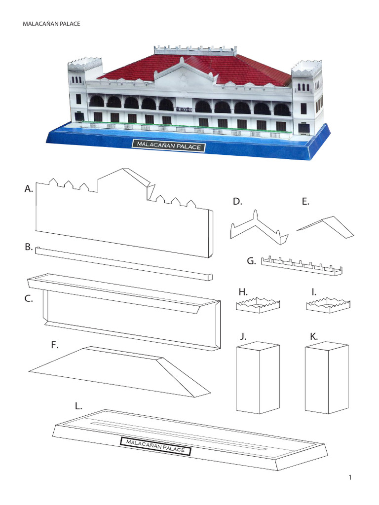 Malacanan Palace Papercraft - Opt | PDF