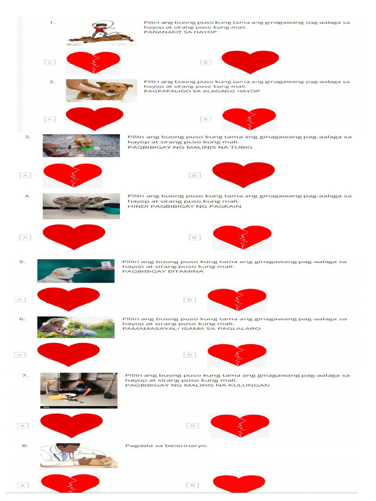 Epp Worksheet Pag Aalaga NG Hayop | PDF