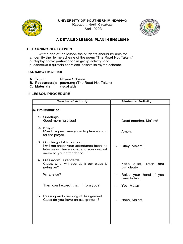 Lesson-Plan Final | PDF