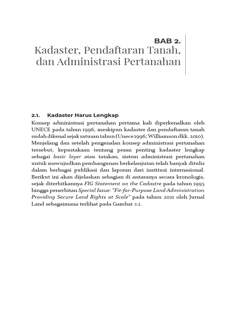 Peta Kadaster untuk Administrasi Tanah | PDF