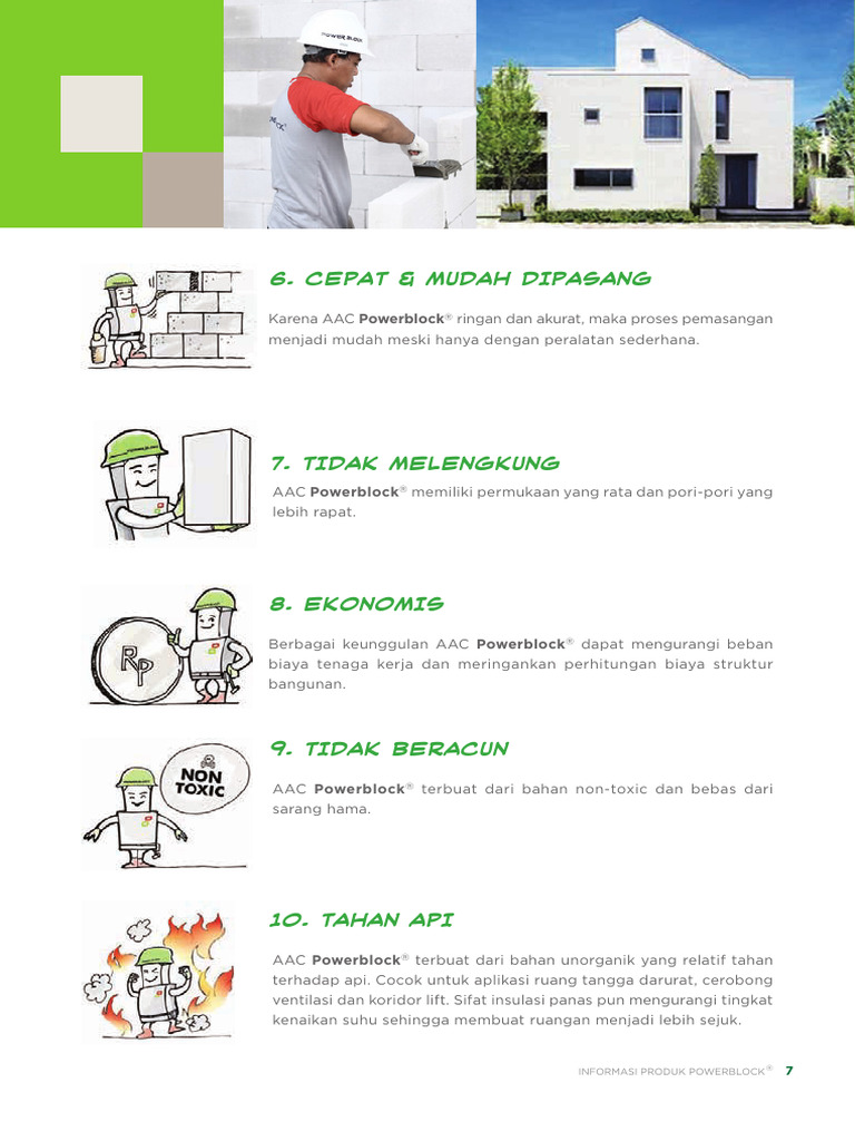 Bata Ringan - Power Block-7 | PDF | Teknologi & Rekayasa