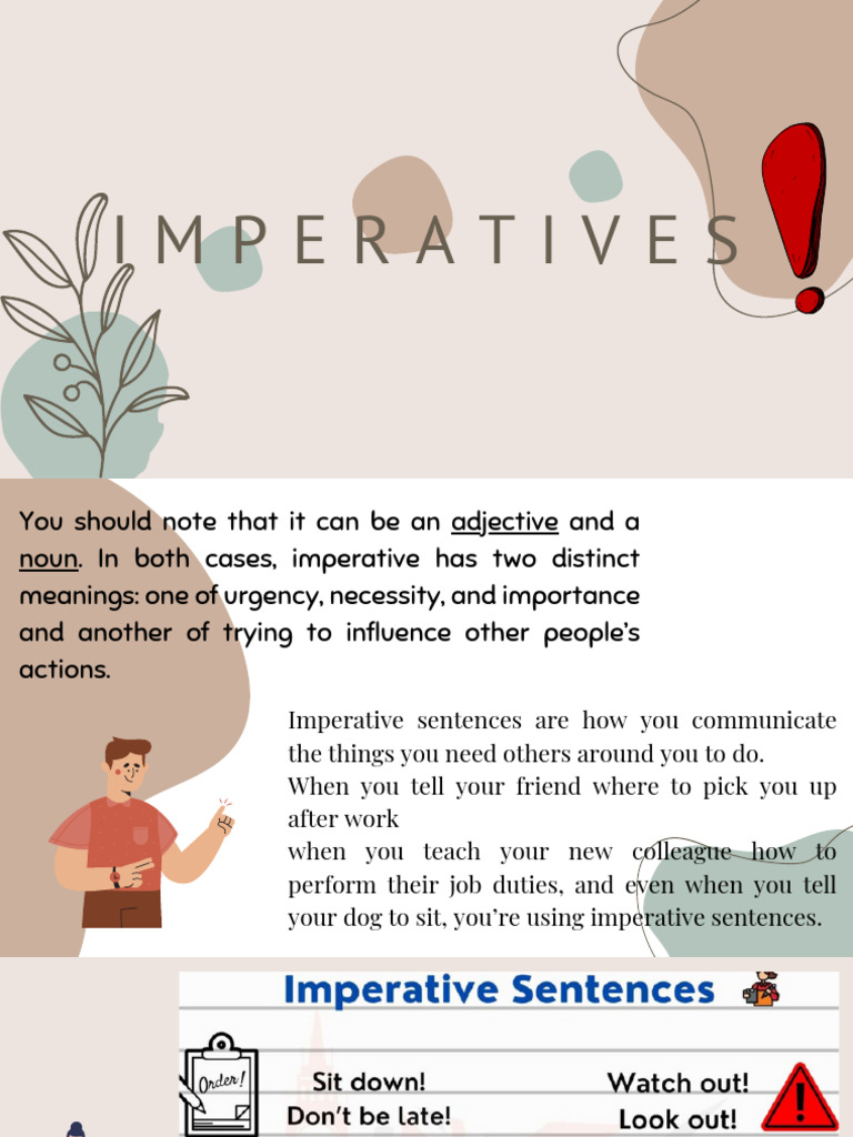 Imperatives 1 | PDF