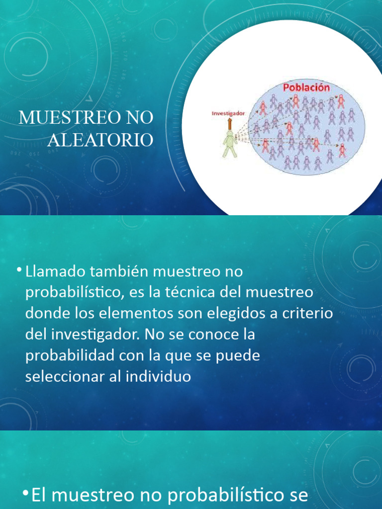 Muestreo No Aleatorio | PDF | Muestreo (Estadísticas) | Science